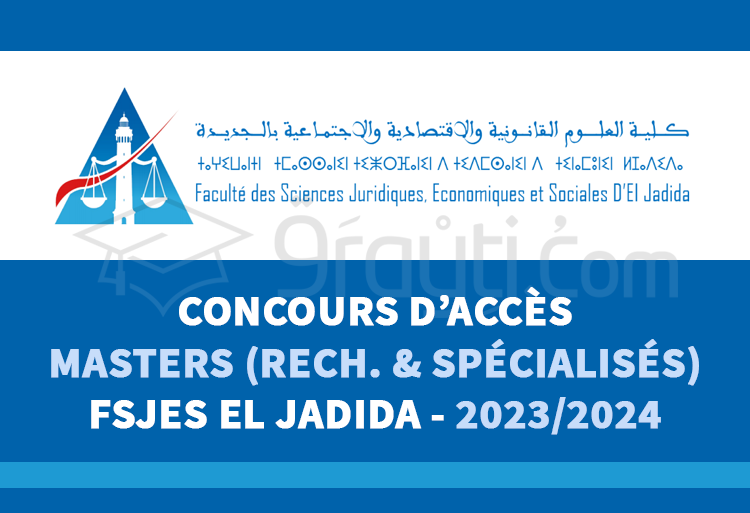 Concours Masters de FSJES El Jadida 2023-2024 - 9rayti.Com